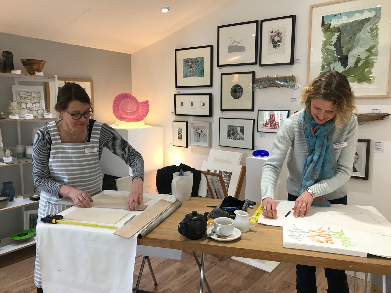 Jessica Ecott and Susan Day demonstrating 3 – Buckinghamshire Culture