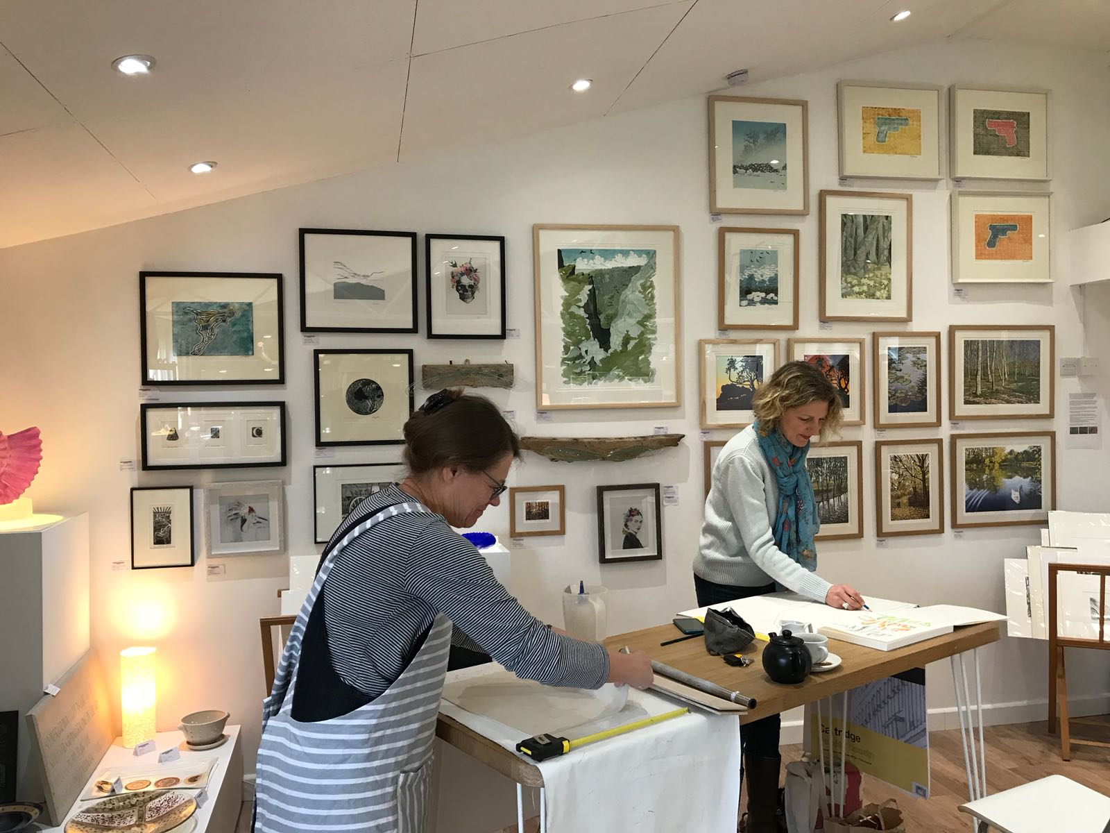 Jessica Ecott and Susan Day demonstrating 4 – Buckinghamshire Culture