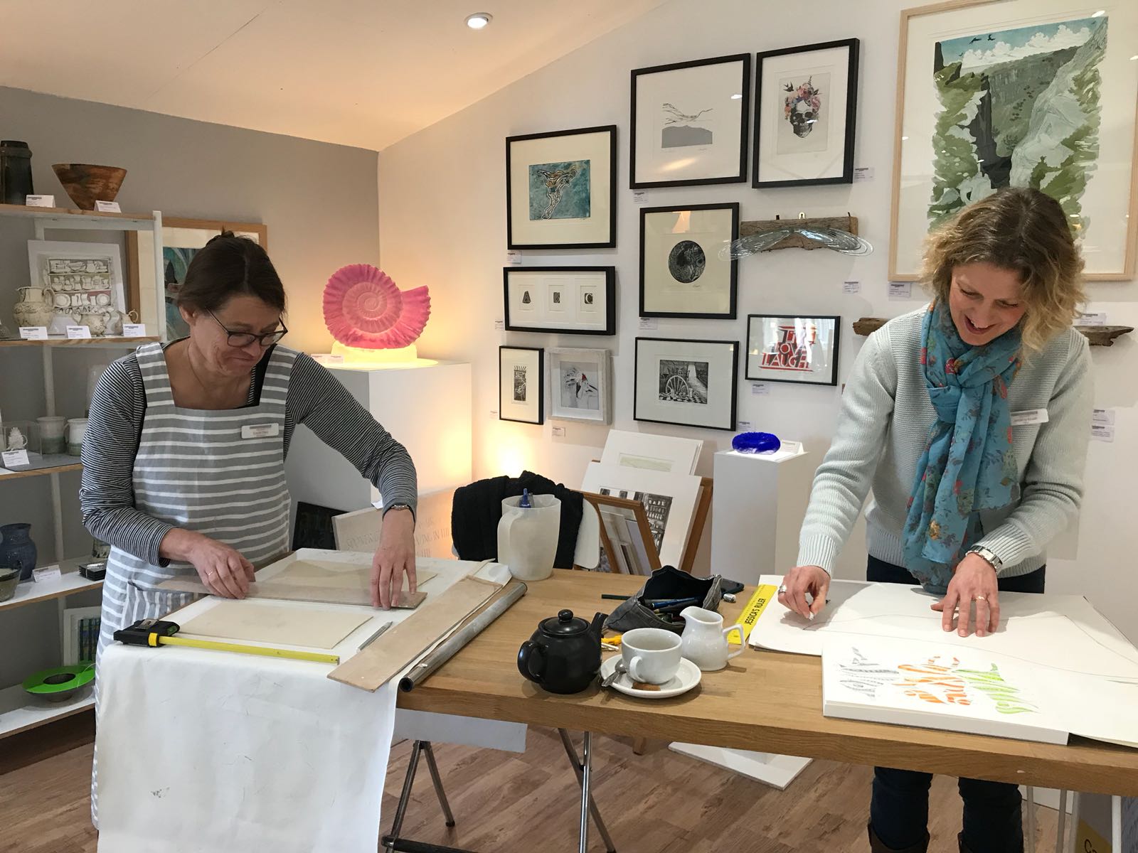 Jessica Ecott and Susan Day demonstrating 5 – Buckinghamshire Culture